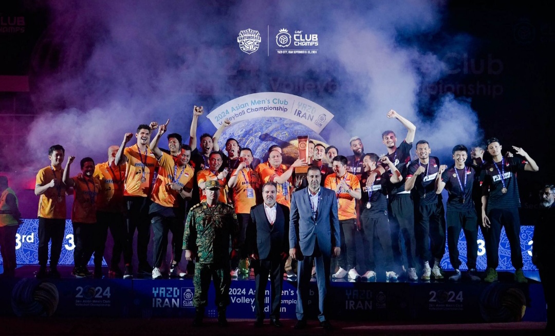 Tim Voli Bhayangkara Presisi Juara 3 AVC Men’s Club Championship 2024 Di Iran — Theasianet.com